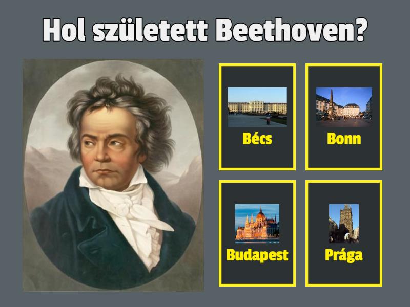 Zenetörténeti totó: Ludwig van BEETHOVEN élete - Quiz
