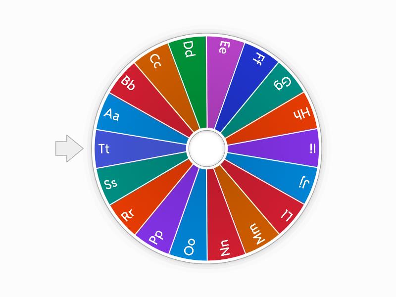 alphabet - Spin the wheel