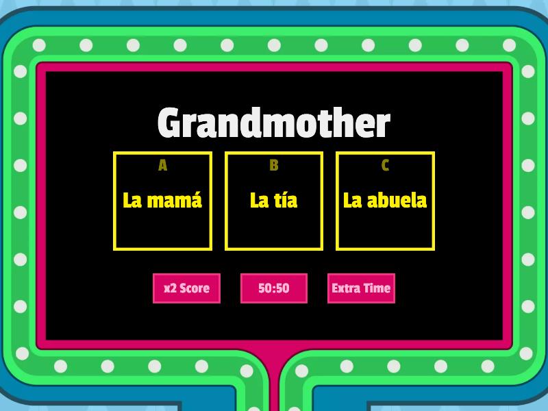 LA FAMILIA Y LA CASA - Gameshow quiz