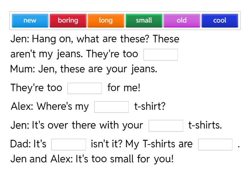 Go getter 1 Unit 2 - Complete the sentence