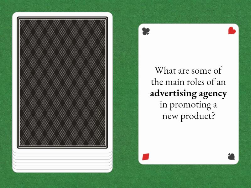 B2.2 Advertising nouns and collocations - Speaking cards