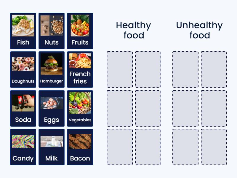 Healthy vs Unhealthy - Group sort
