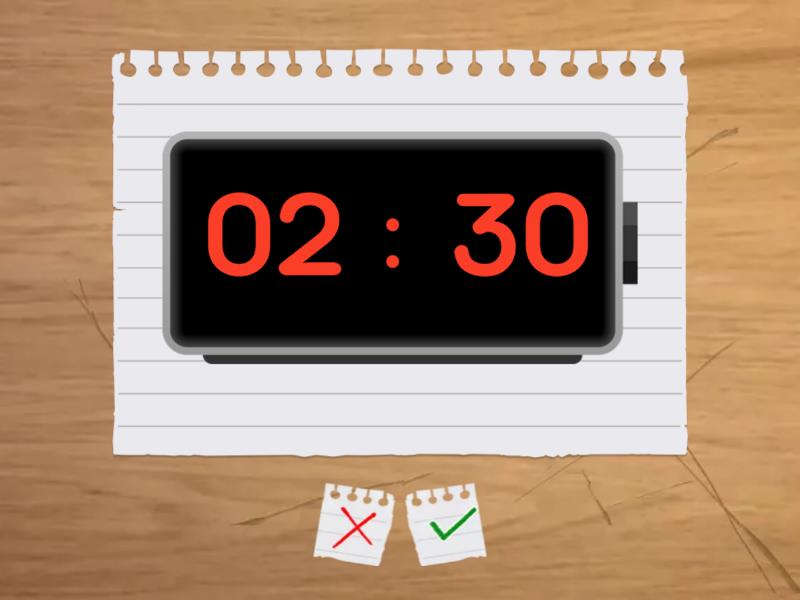 Telling the time (digital clock) - Flash cards