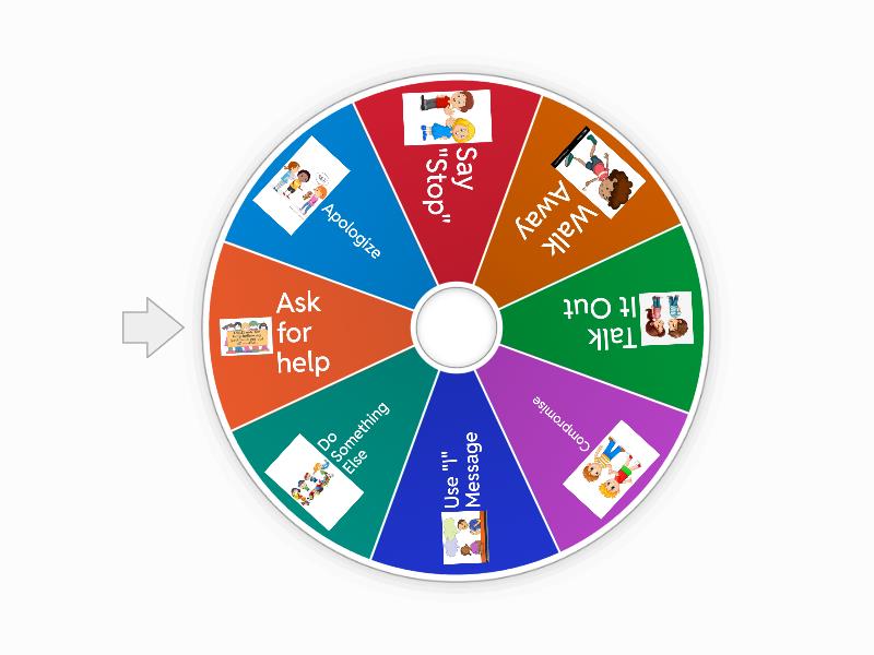 Conflict Strategy Choice Wheel - Spin the wheel