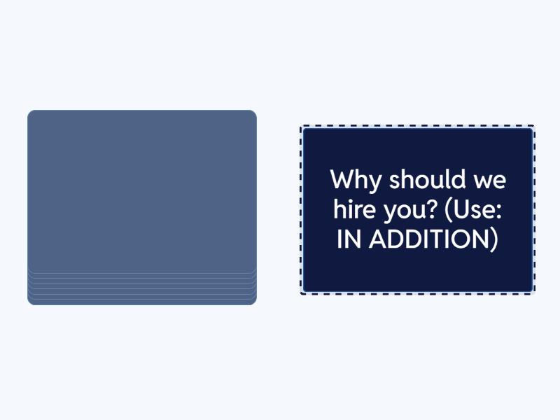 Using Transitions - Speaking cards