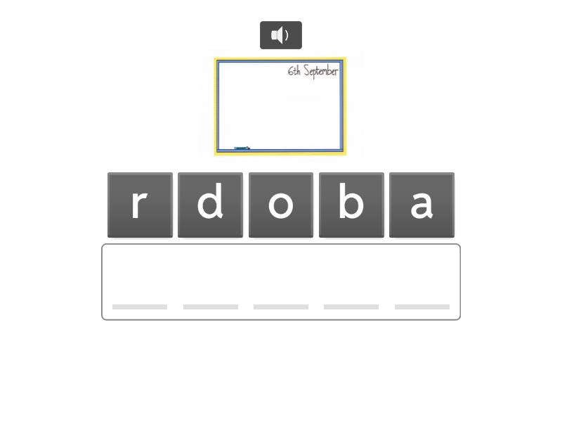 FF2 Unit 1 Our new things - Anagramm