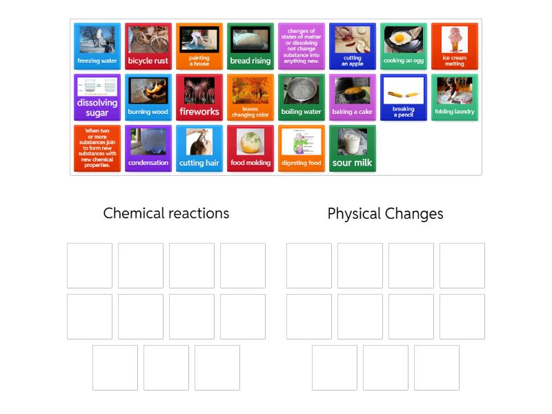 7TH GRADE. Chemical and Physical Changes - Pengurutan grup