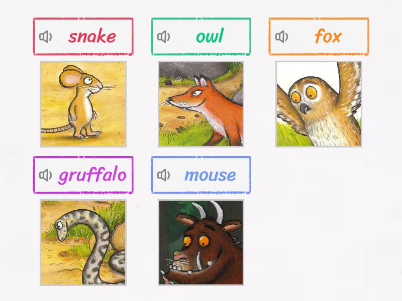 Gruffalo Character Matching - Match up