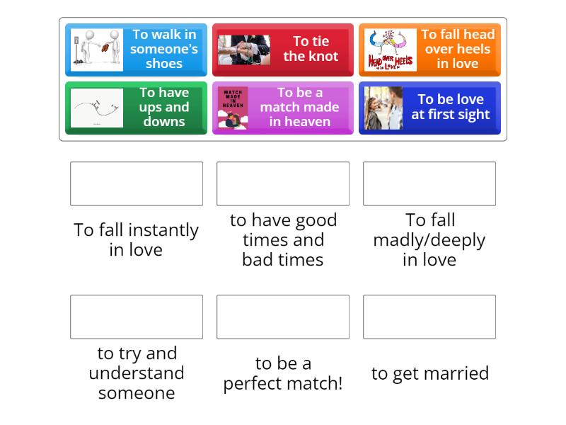 relationship idioms - Match up