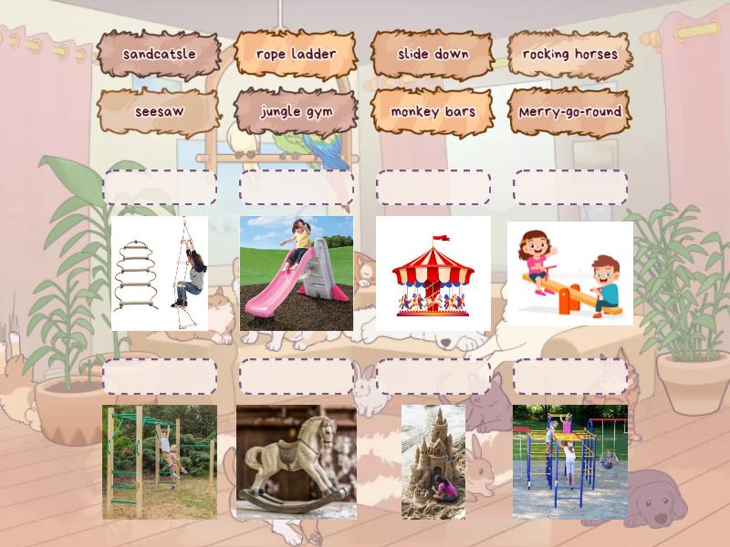 Lesson 6: Review Vocab K3: Playground - Match up