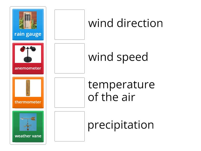 7 - Weather instruments - Match up