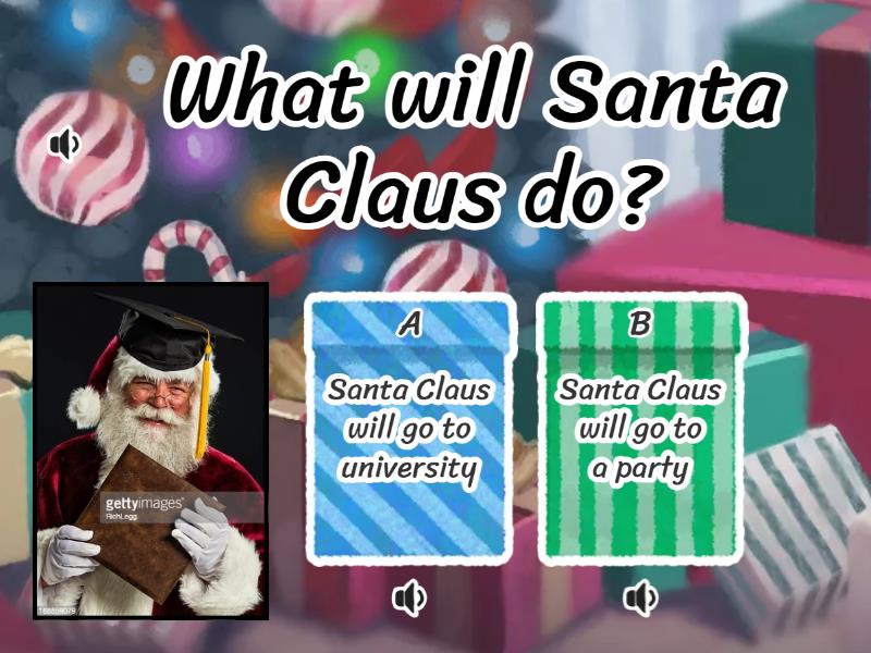 What will Santa Claus do? - Quiz