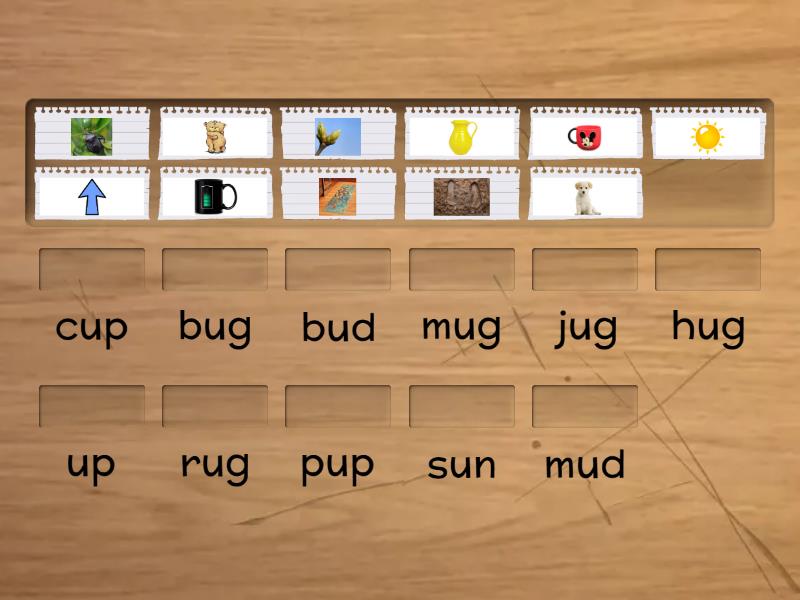 Oxford Phonics World 2. Unit 7. U words. - Match up