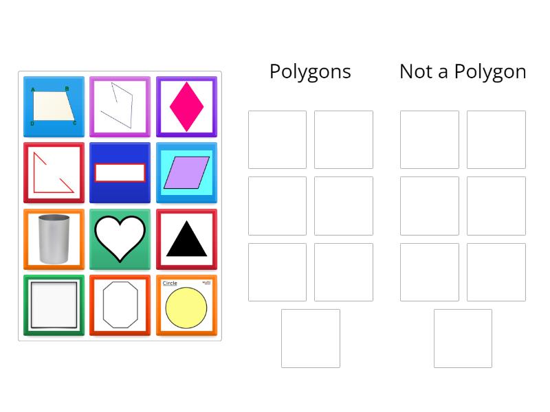 Polygons V Non Polygons - Group sort