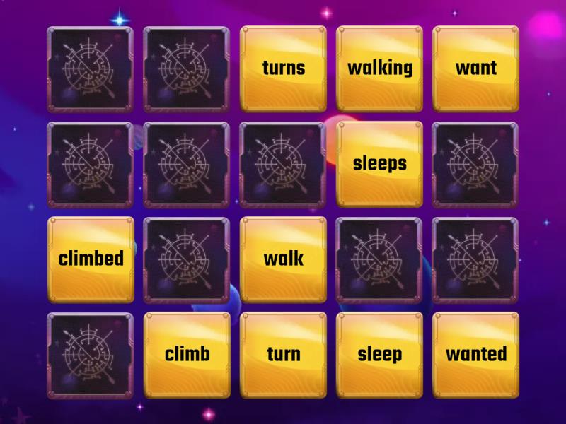 Base word, inflectional ending match up G2 U1 W3&4 - Matching pairs