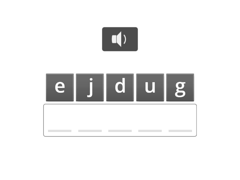 HD Word Unit 3 words - Anagram