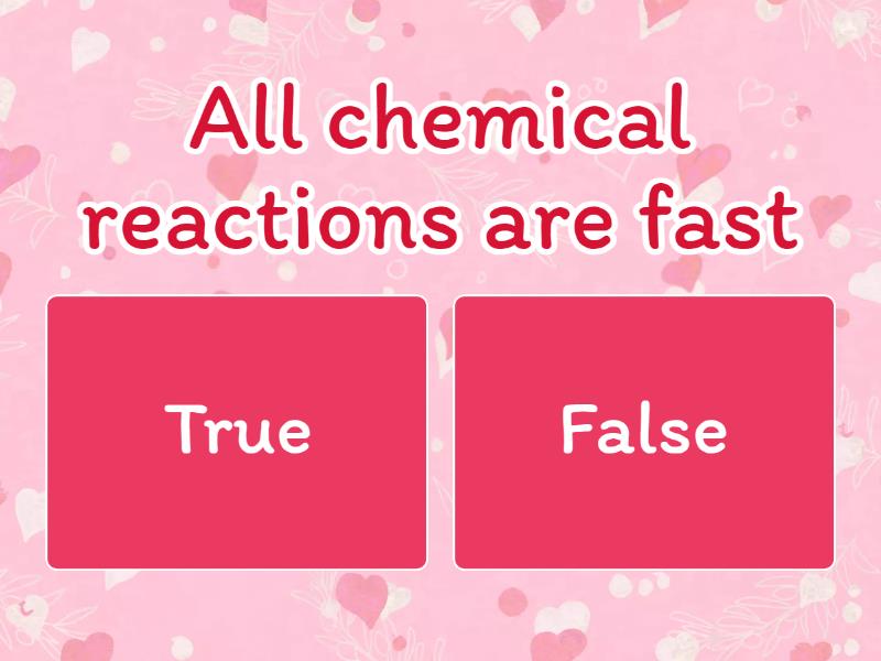 Rate of reaction fundamentals - Quiz