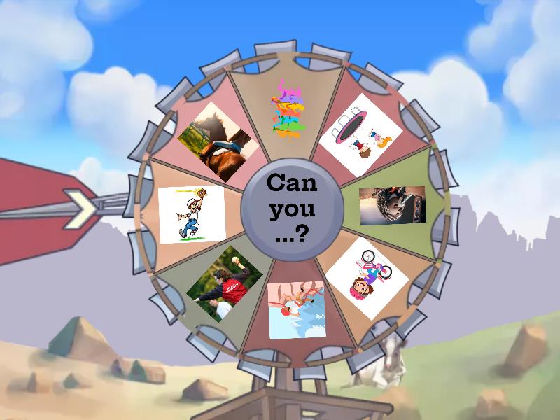 AS1 U5 L1,4 Can you...? - Spin the wheel