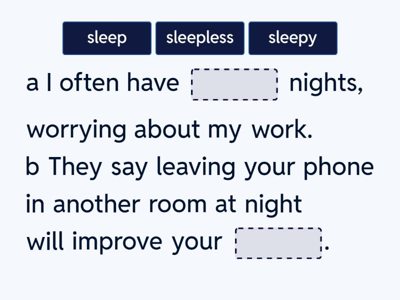 5C VOCABULARY: Word families - Complete the sentence