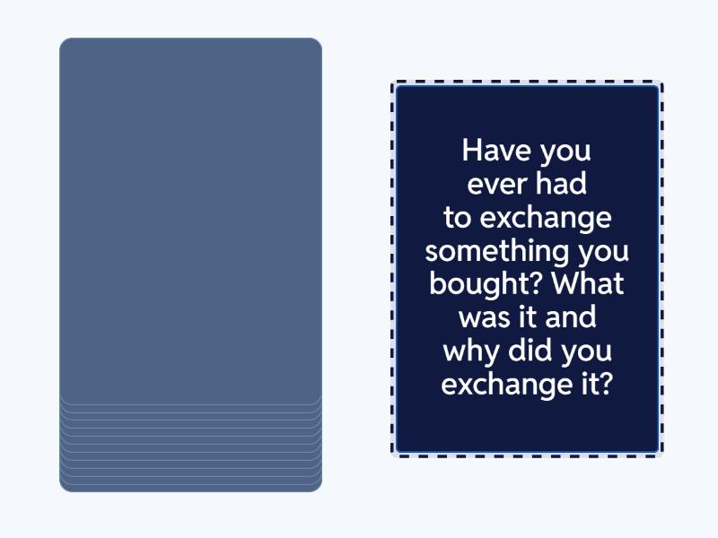 Roadmap B1 unit 9A - Speaking cards