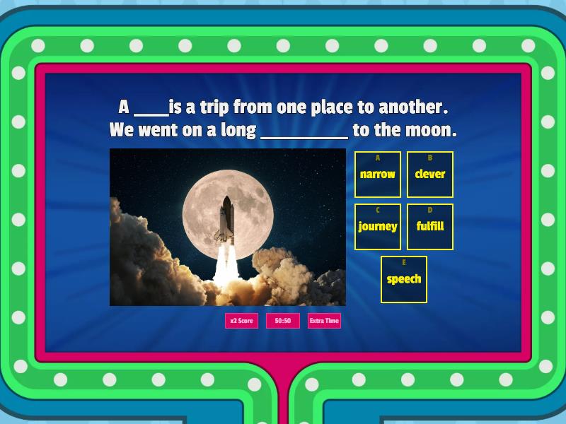 HMH G2 module 4 week 2 vocabulary - Gameshow quiz