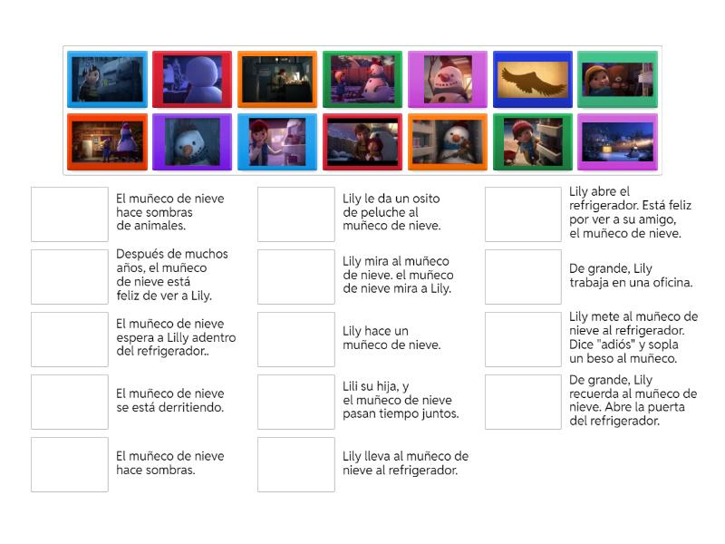 Lily y el muñeco de nieve - Match up