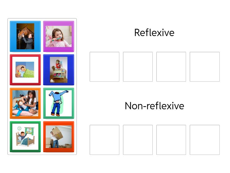 Reflexive vs non-reflexive (Spanish) - Group sort