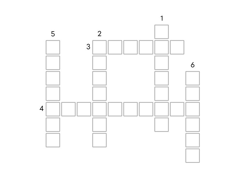 7A Unit 5 spelling - Crossword