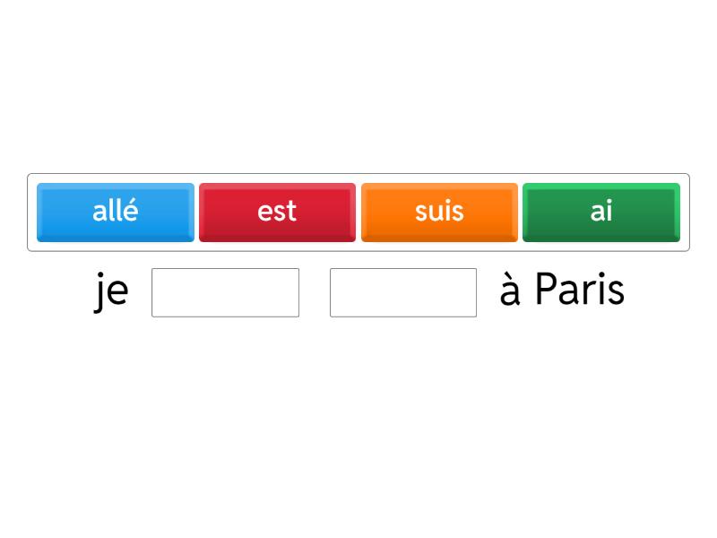 Passé composé être avoir - Complete the sentence