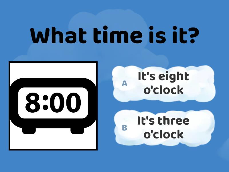 4th Grade Week 4 Class 1 Let's check telling the time - Quiz