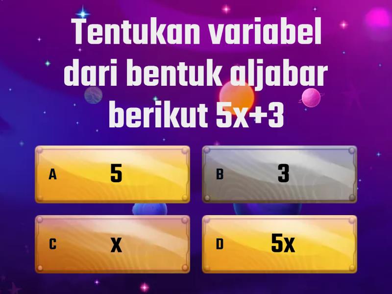 LKPD 1 Aljabar - Quiz