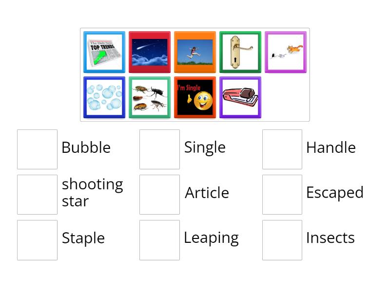 Grade 3 Unit 5 Game 1 - Match up