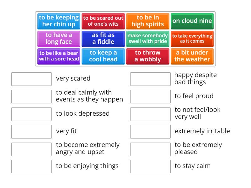 New Close Up B2 emotions&feelings - Match up