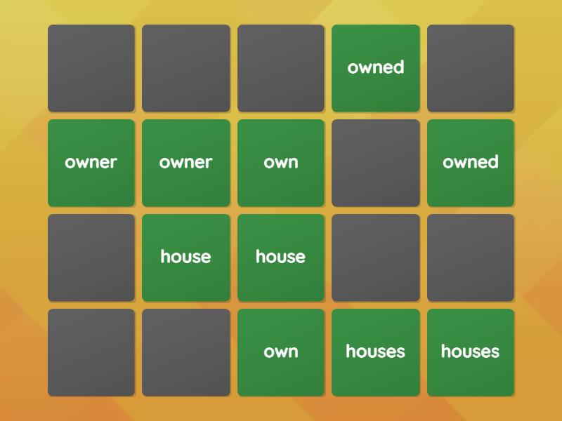 Wilson 5.2 high frequency words - Matching pairs