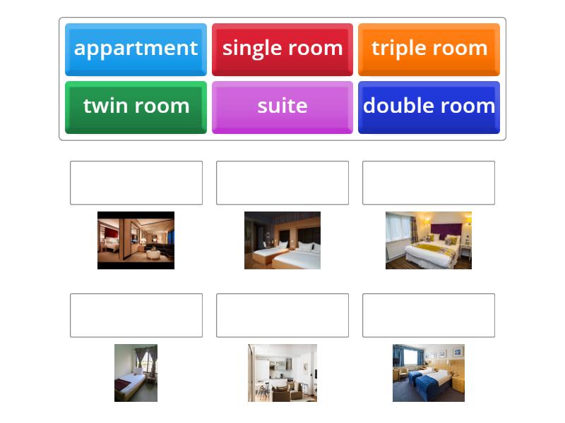Types of Hotel rooms - Match up