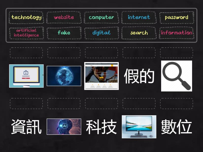 Week 6 vocabulary - Match up