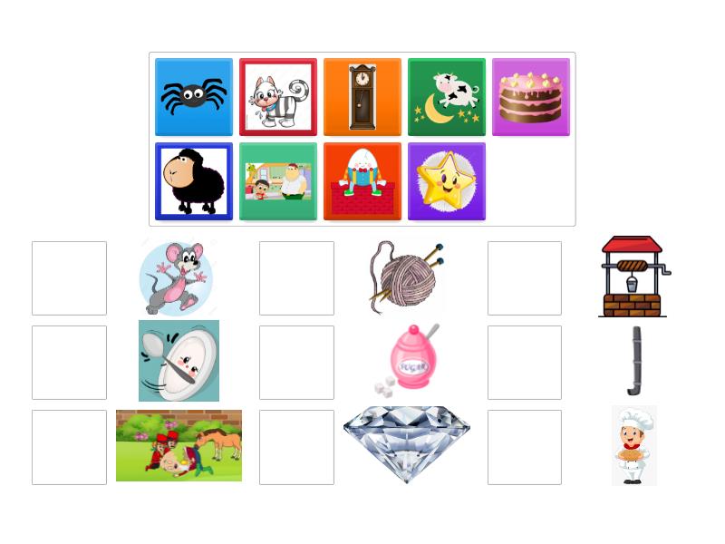 FUN WITH RHYMES - Match up