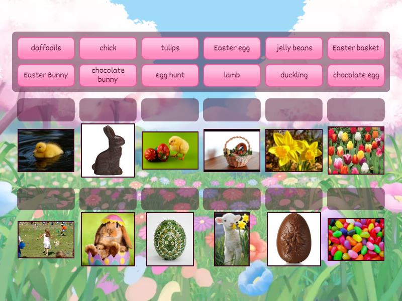 EASTER vocabulary Flashcards - Egyezés