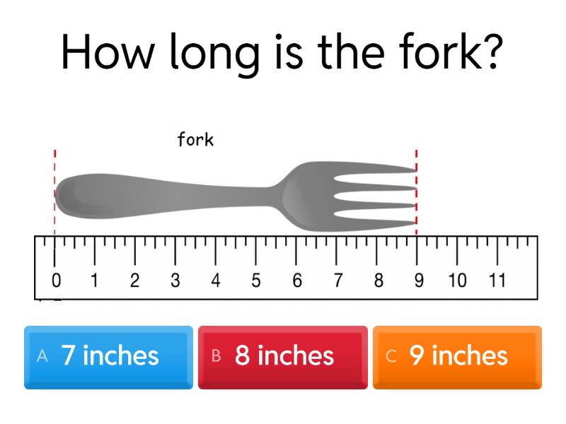 Measuring in inches - Quiz