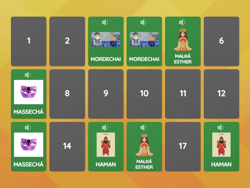 MEMÓRIA PURIM - Matching pairs