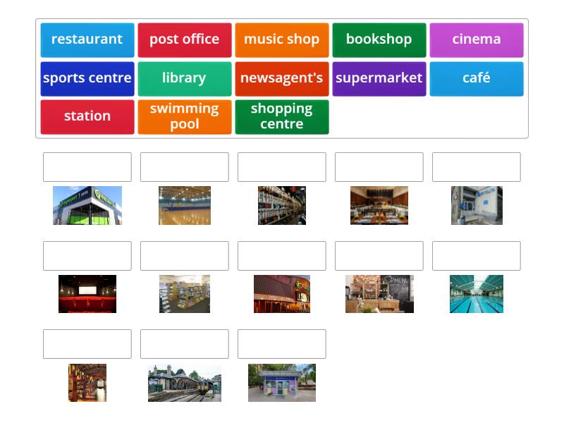 TD1 6А PLACES IN MY TOWN - Match up