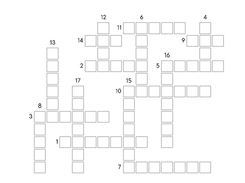 La familia crucigrama - Crossword