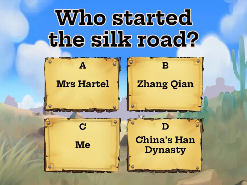 The silk road - Quiz