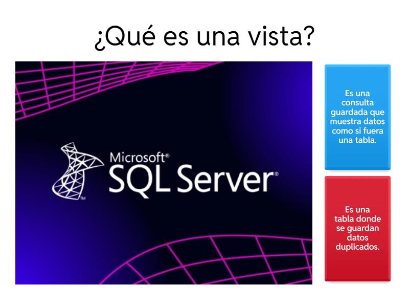 Las Vistas en SQL Server - Cuestionario