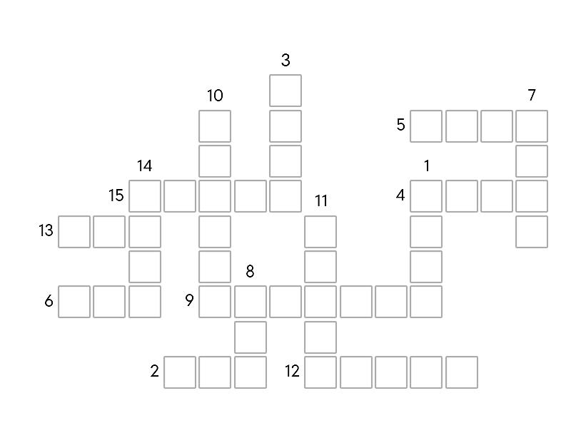 7C irregular verbs - Crossword