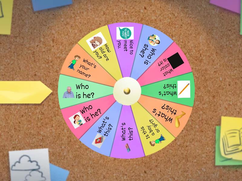 SS - SPEAKING QUESTION - Spin the wheel