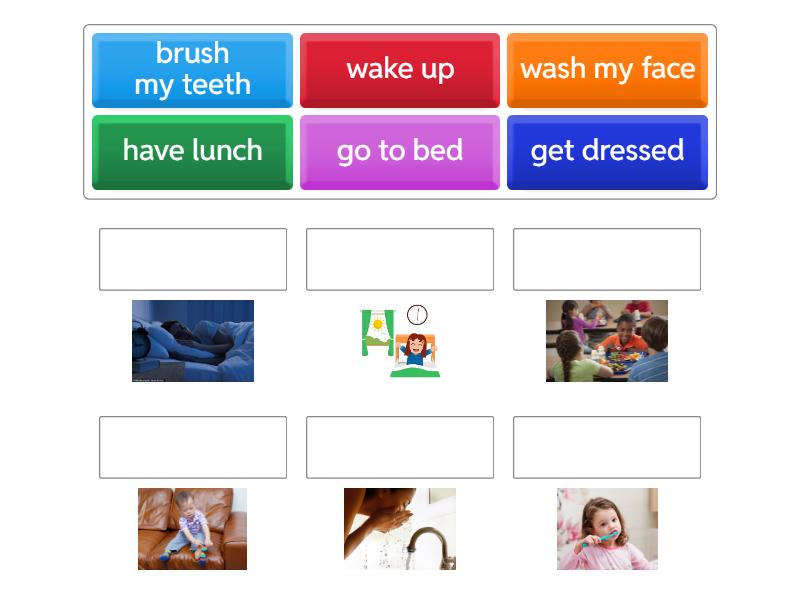 Daily Routines - Match up
