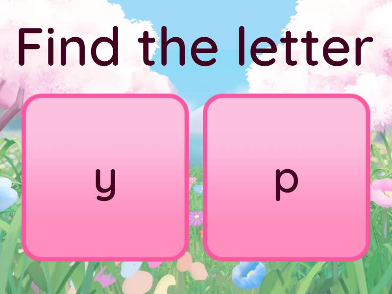 Find the letter y - Quiz
