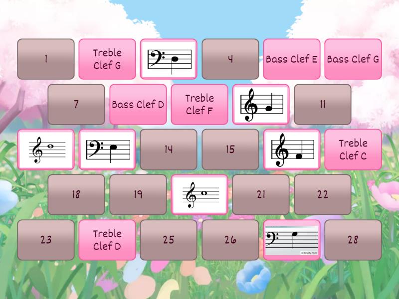 Treble + Bass Clef Matching 2024 - Matching pairs