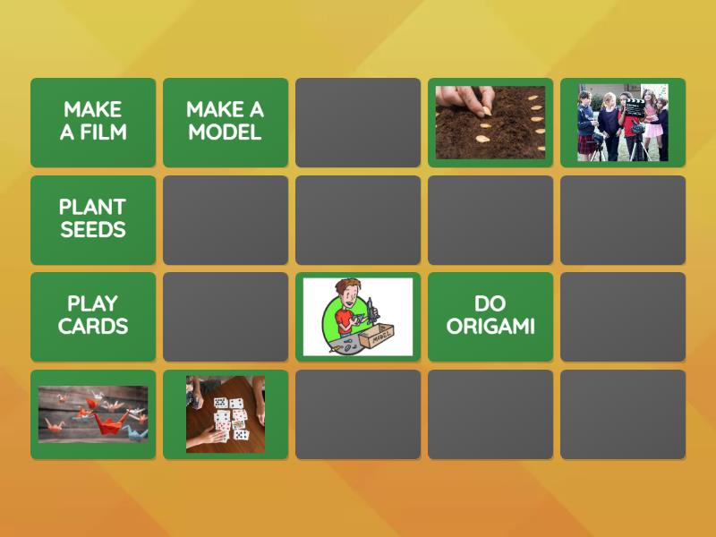 bright ideas 4 - unit 4 vocabulary - Matching pairs